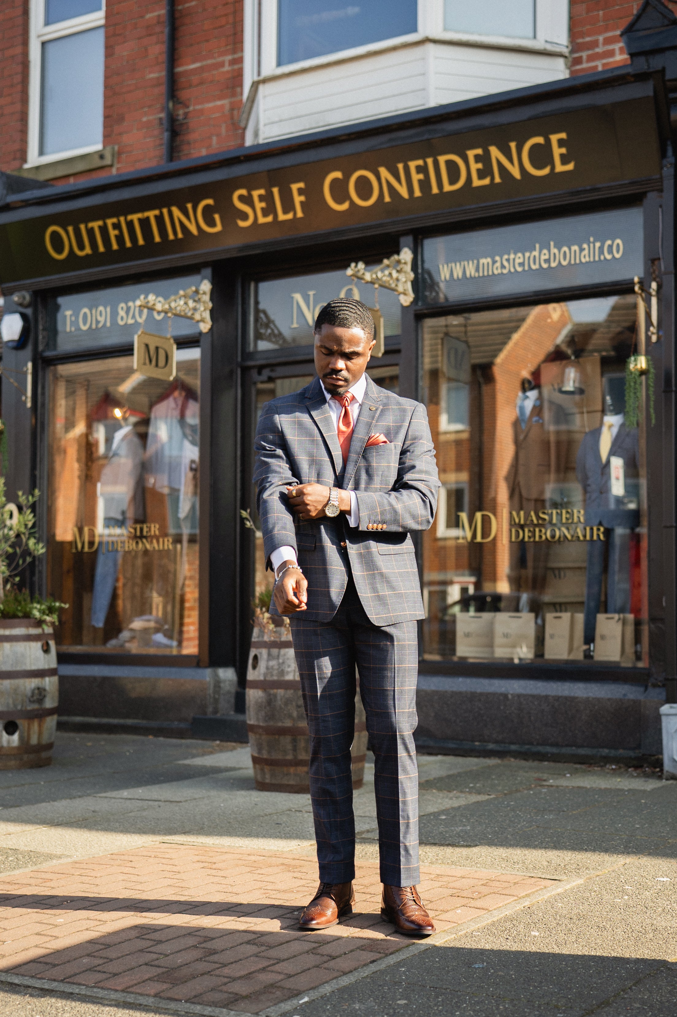 Navy Check Formal Look – Master Debonair